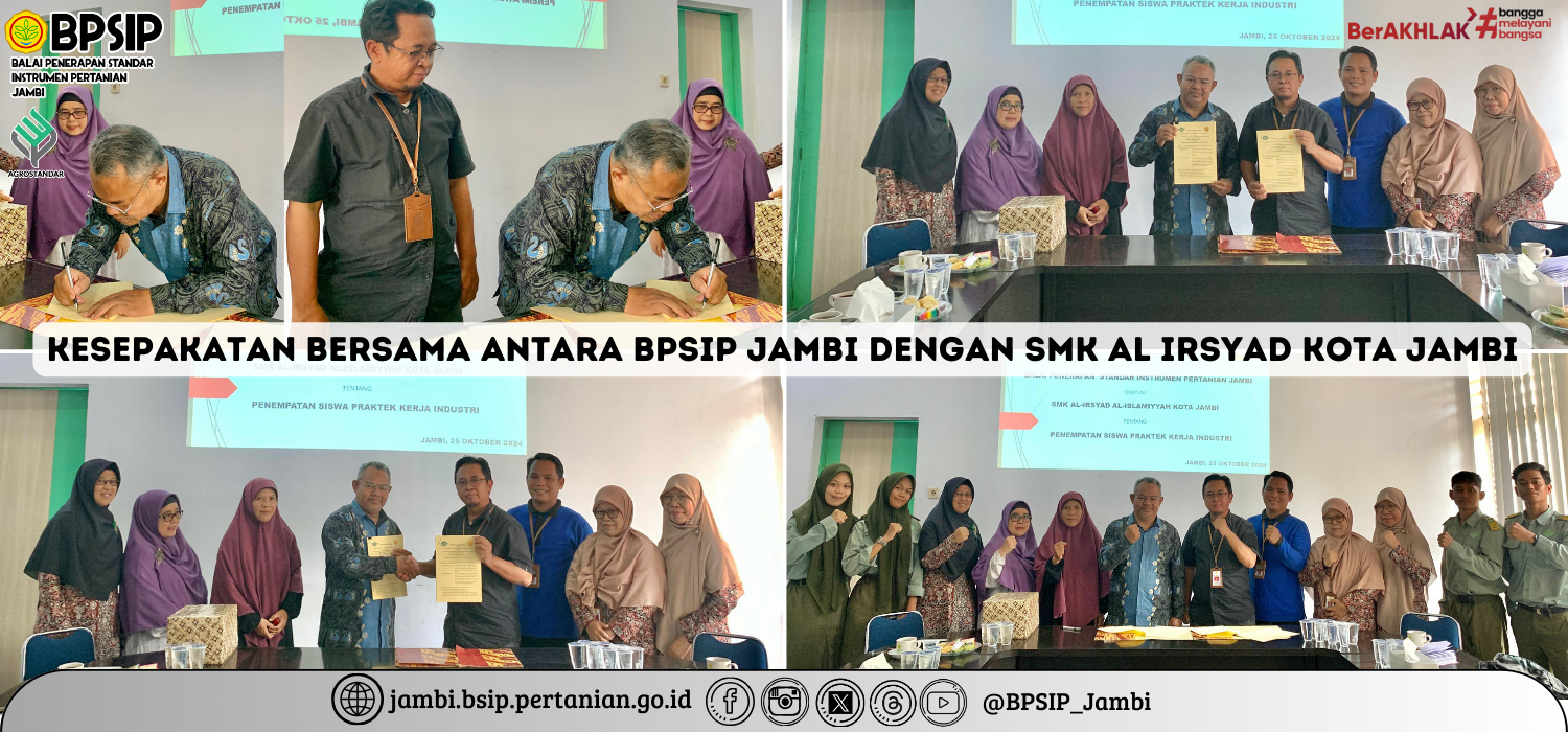 Berita BRMP Jambi - Kesepakatan Bersama Antara BPSIP Jambi dengan SMK ...