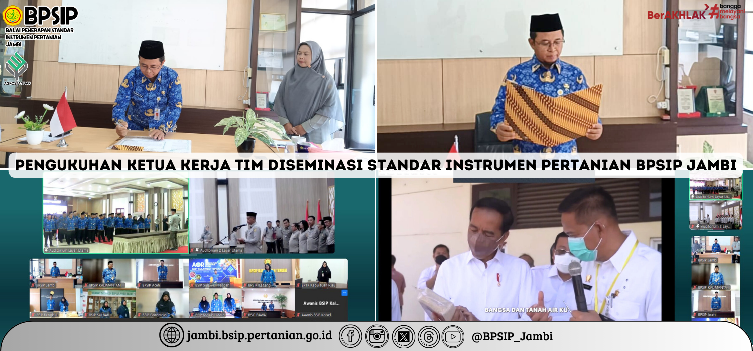 Berita BRMP Jambi - Pengukuhan Ketua Tim Kerja Diseminasi Standar ...